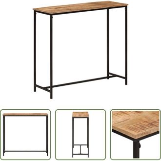vidaXL Massivholz Mango - Konsolentisch 80x30x74 cm Massivholz Mango und Eisen