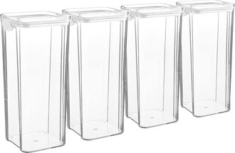 Argon Tableware Lebensmittellagerbehälter - 1,8L - Pack Von 4 - Weiß