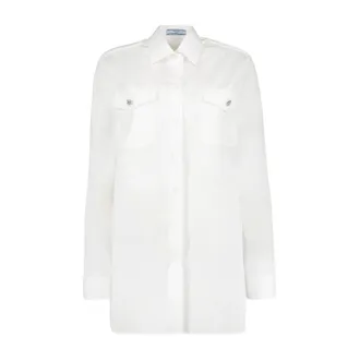 Prada Damen, Blusen & Hemden, Wei&szlig;, XSGr&ouml;&szlig;e