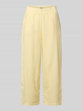 b.young Culotte aus Leinen-Viskose-Mix mit elastischem Bund