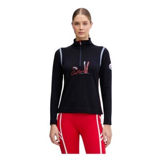 Newland Lady Wool T-neck - - Sport - Damen - Blau - XS