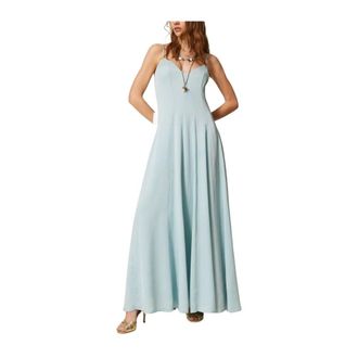 Twinset Femme, Robes, Bleu, Taille: 40 FR Twin-set Robes