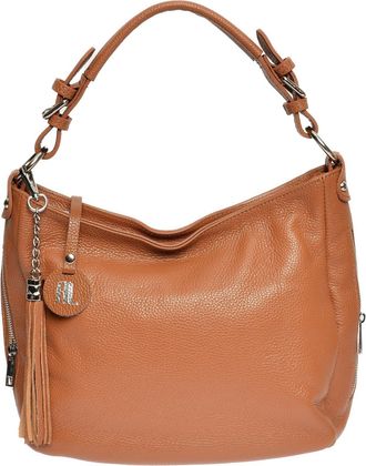Anna Luchini Braune Lederhandtasche