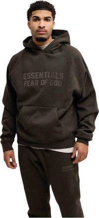 Fear of God Homme, Sweatshirts et sweats &agrave; capuche, Vert, Taille: L Essentials Trainingspak