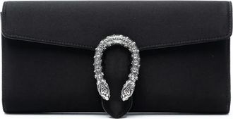 Gucci 2016-2025 Satin Dionysus clutch bag - Schwarz