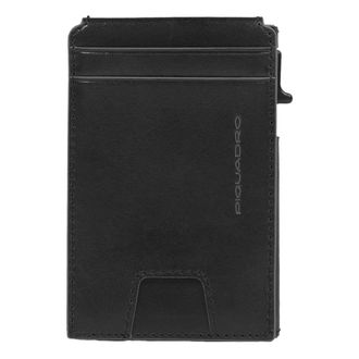 Piquadro unisex, Accessoires, Noir, Taille: ONE Size Porte-cartes Pop-up avec fen&ecirc;tre didentification &agrave; rabat