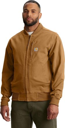 Carhartt Work in Progress Rugged Flex Duck Herren-Bomberjacke mit lockerer Passform, Braun (Carhartt Brown), XXL