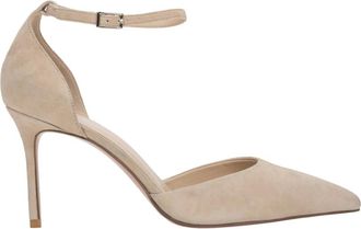 Estro & Luminara Femme, Chaussures, Beige, Taille: 37 EU Escarpins &agrave; Talons Aiguilles et Bout Pointu avec Bride Cheville