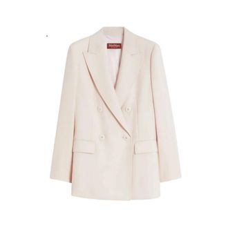 Max Mara Doppelreihiger Blazer - - Jackets - Damen - Rosa - M