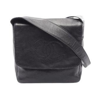 Chanel Pre-owned Coco Mark Lammleder Schultertasche - - Pre-owned - Damen - Schwarzk - ONE SIZE