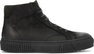 Kazar Baskets en nubuck &agrave; lacets - Homme - Chaussures - Noir - Taille: 44 EU