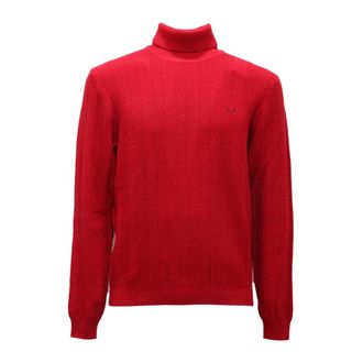 Sun 68 Turtle Knit - - Knitwear - Herren - Rot - 2XL