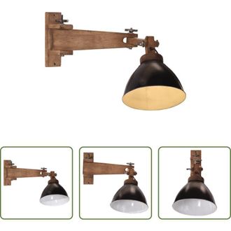 vidaXL vidaXL Wandlampe - Wandleuchte 25 W Schwarz E27