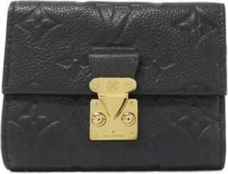 Louis Vuitton Portefeuille vintage pr&eacute;-poss&eacute;d&eacute; &agrave; trois volets - Femme - Pre-owned - Noir - Taille: ONE Size