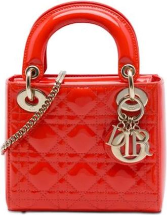 Dior Pre-owned Lady Dior - Femme - Pre-owned - Orange - Taille: ONE Size