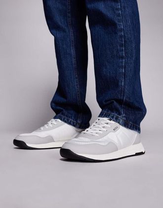 Boss Orange by Hugo Boss BOSS Black - Titanium Runn - Sneaker in Wei&szlig;-Grau