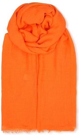Malito more than fashion malito - &Eacute;charpe tendance pour femme en viscose - &Eacute;charpe l&eacute;g&egrave;re - Couleur unie - Foulard fin - Doux et respirant - S604, Orange, 180 x 90