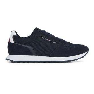 Tommy Hilfiger Homme, Chaussures, Bleu, Taille: 40 EU Baskets basses à textures tonales