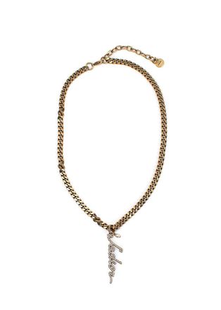 Dior Gold Tone Crystal Jadior Necklace