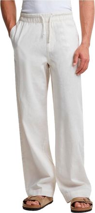 Urban Classics Herren Hose Loose Cotton Linen Pants, lässige Leinenhose für Männer, Loose Fit, Größen S-5XL