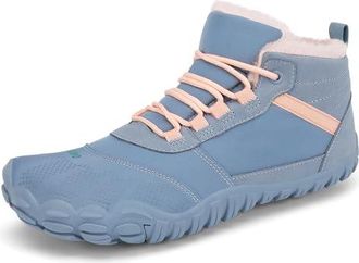 Saguaro Femme Hiver Barefoot Bottes de Neige Fourrées Bottine Hiver Imperméable Chaussure Chaudes Minimaliste pour Usage Quotidien en Ville, Randonnée, Apres 