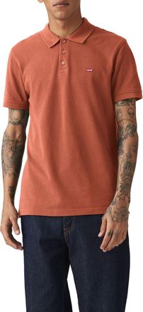 Levi's Mens Housemark Polo Shirt, Etruscan Red, L