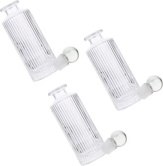 DOITOOL 3 Stück Teiliges Glas Aromatherapie Flaschen ohne Deckel mit Glas kugelverschluss Vielseitige Duftflaschen für Zuhause Dekorative Aroma flakons rutsch