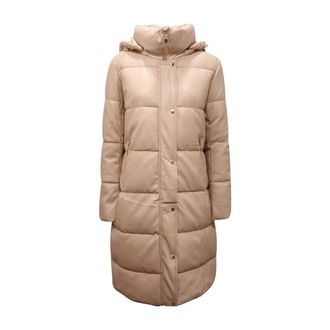 Sandro Ferrone Vegane Jacke mit abnehmbarer Kapuze - - Coats - Damen - Beige - S