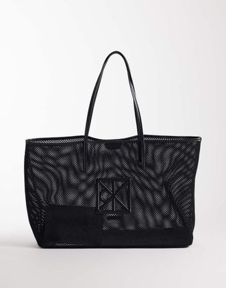 Calvin Klein Jeans - Sac port&eacute; &eacute;paule en r&eacute;sille avec logo embl&eacute;matique - Noir