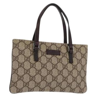 Gucci Sac &agrave; main en toile Pre-owned - Femme - Pre-owned - Beige - Taille: ONE Size