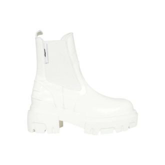 Msgm Msgm, Femme, Chaussures, Blanc, Taille: 37 EU Round Toe Chelsea Boot