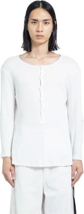 Ann Demeulemeester Homme, Tops, Blanc, Taille: XS Ilyas Serafino Top