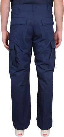 Kenzo Cotton Cargo Pants - Blue