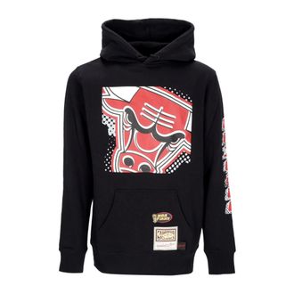 Mitchell & Ness Chicago Bulls Schwarzer Hoodie - - Sweatshirts & Hoodies - Herren - Schwarzk - XL