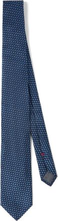 Brunello Cucinelli textured silk tie - Blau