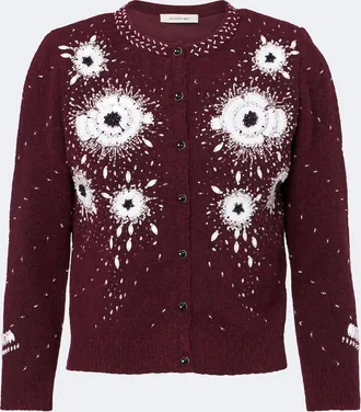Jacques Wei Verzierter Cardigan aus einem Wollgemisch