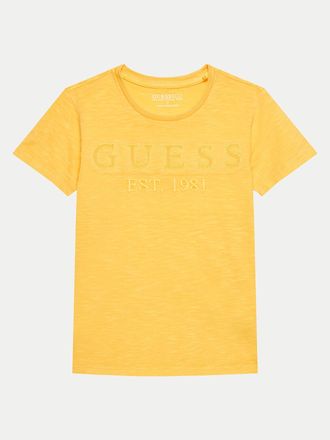 Guess T-Shirt L4GI09 K6XN4 Gelb Regular Fit