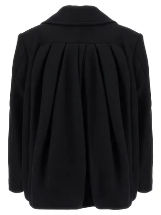 Dries Van Noten Vafel Coat - Black