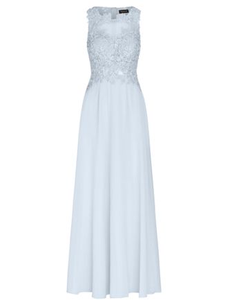 Apart Fashion APART Abendkleid im Materialmix aus bestickter Spitze und Chiffon, hellblau, 38