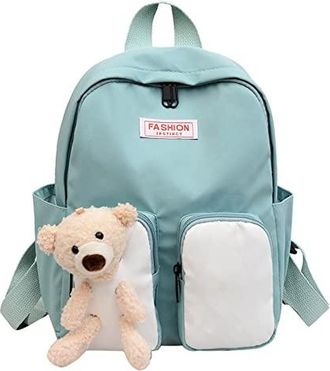 Generic Sac décole pour garçons et filles - Sac à dos pour enfants - Motif animal mignon - Sac à dos pour kickboxing, Vert, taille unique