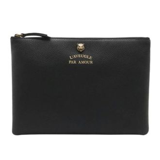 Gucci Sac pochette Pre-owned - Femme - Pre-owned - Noir - Taille: ONE Size