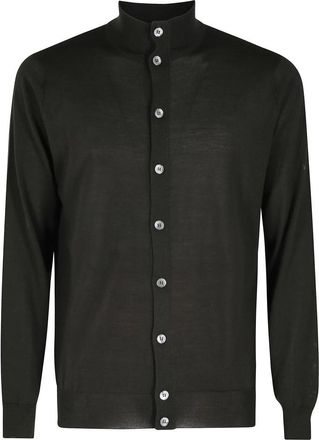 FILIPPO DE LAURENTIIS Homme, Pulls, Vert, Taille: XL Blusotto Bottoni Merino