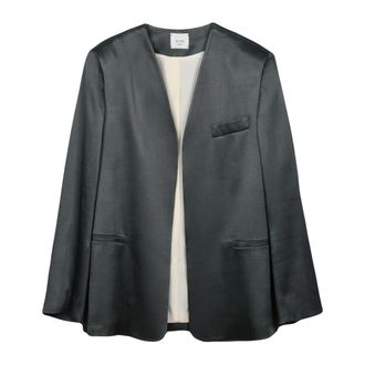 Alysi Veste en satin - Femme - Vestes - Gris - Taille: 40 FR