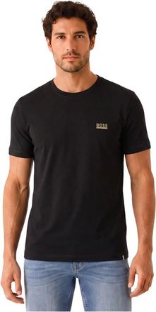 HUGO BOSS Homme, Tops, Noir, Taille: L T-shirt col rond manches courtes