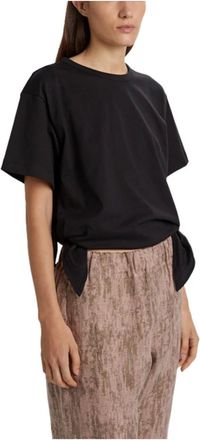 PDR Phisique Du Role Femme, Tops, Noir, Taille: 36 FR T-shirt en jersey de coton avec d&eacute;tail sur le c&ocirc;t&eacute;