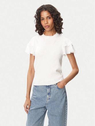 French Connection Bluse Aylaa Krista 789C2 Wei&szlig; Regular Fit