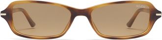 Sojos Retro Polarisierte Schmale Rechteckige Sonnenbrille Damen Herren Vintage Skinny Kunststoff UV400 Schutz Sonnenbrille Breites Gesicht SJ2376