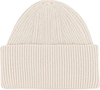 A Paper Kid Femme, Accessoires, Beige, Taille: ONE Size Bonnet c&ocirc;tel&eacute; avec revers