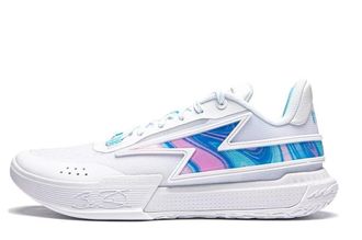 Li-Ning Herren Basketballschuhe Sneaker Turnschuhe Trainingsschuhe Mode Sport Basketball Schuhe Wade Flash Weiß Blau EU 43 2/3