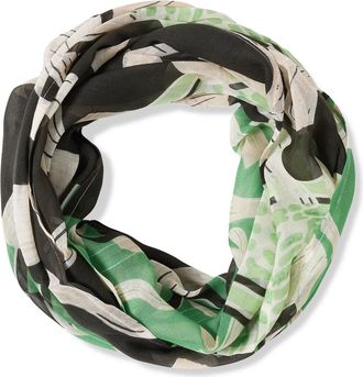 Cecil Gemusterter Loop-Schal raw khaki A